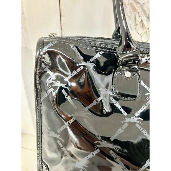 Longchamp | Bags | Nwot Longchamp Patent Leather Double Top Handle ...